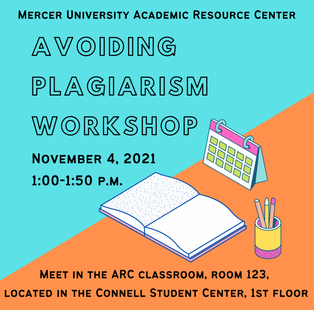 Avoiding Plagiarism Workshop | Mercer Events
