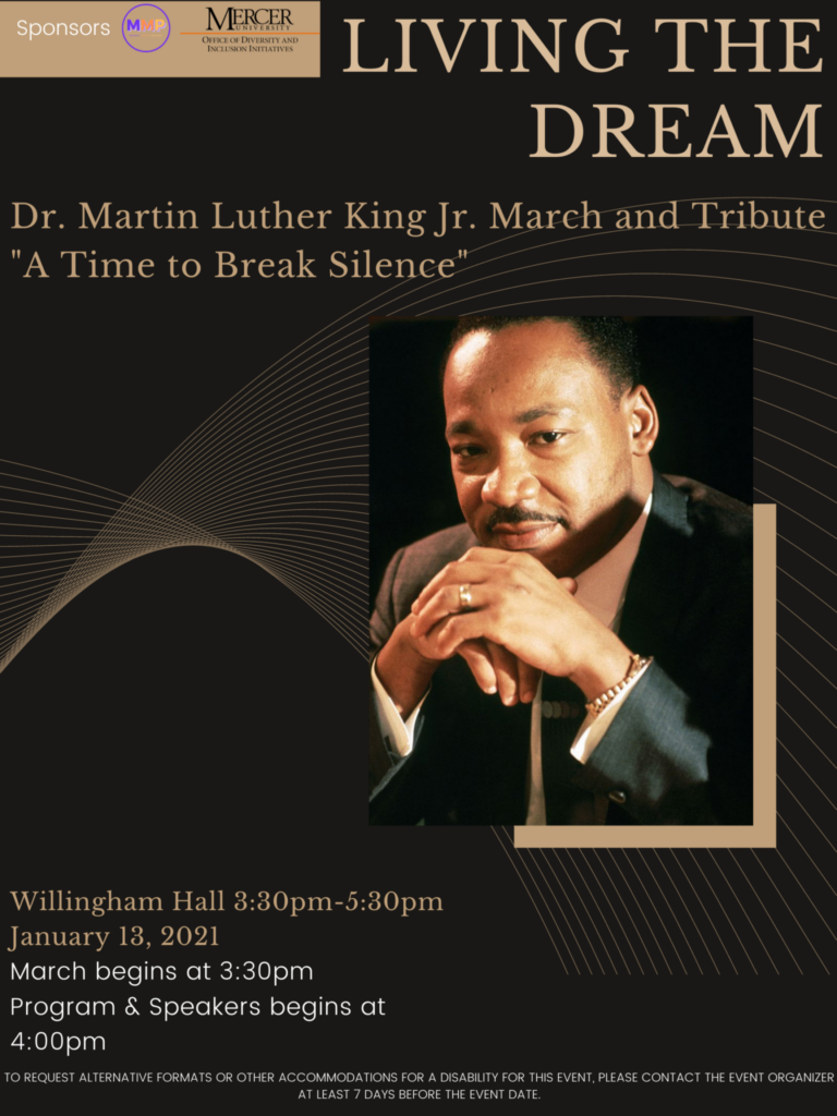 MLK: Living the Dream Tribute and March | Mercer Events