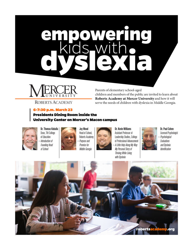 Roberts Academy: Empowering Kids with Dyslexia | Mercer Events