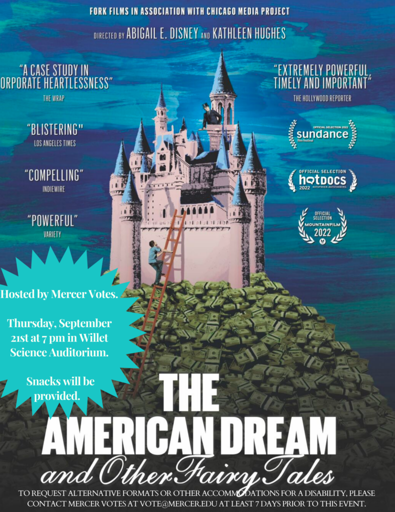 “The American Dream and Other Fairy Tales” Film Screening | Mercer Events