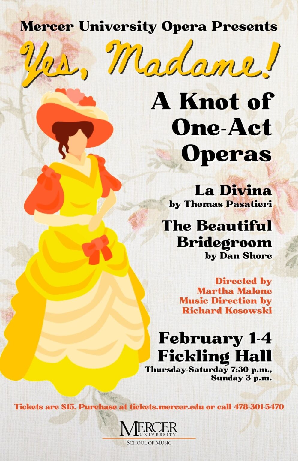 Yes Madame! A Knot of One-Act Operas | Mercer Events