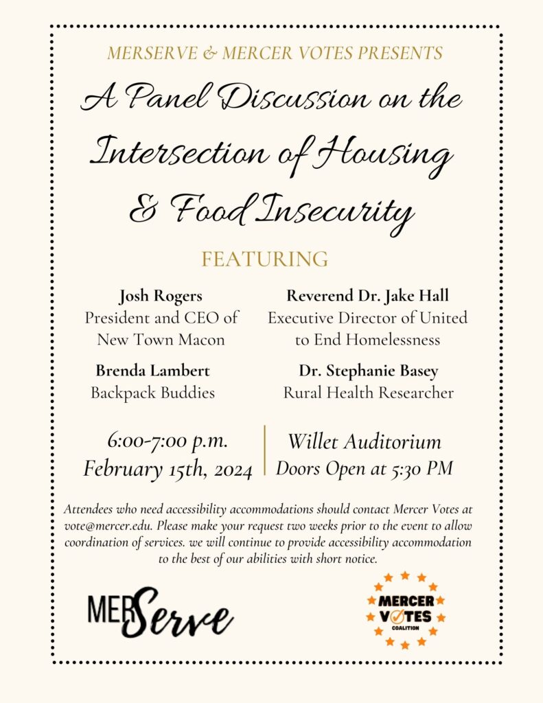 A Panel Discussion on the Intersection of Housing and Food Insecurity | Mercer Events
