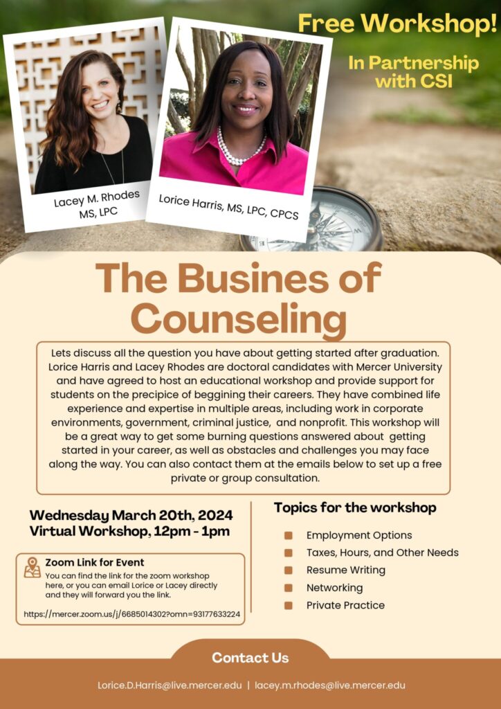 The Business of Counseling | Mercer Events