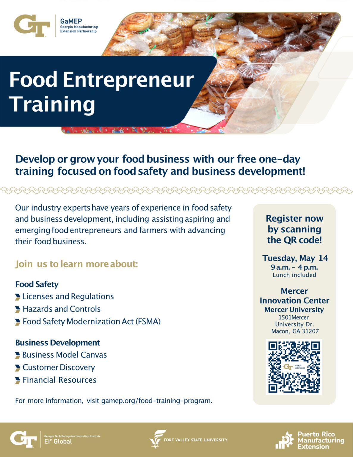Food Entrepreneur Training | Mercer Events