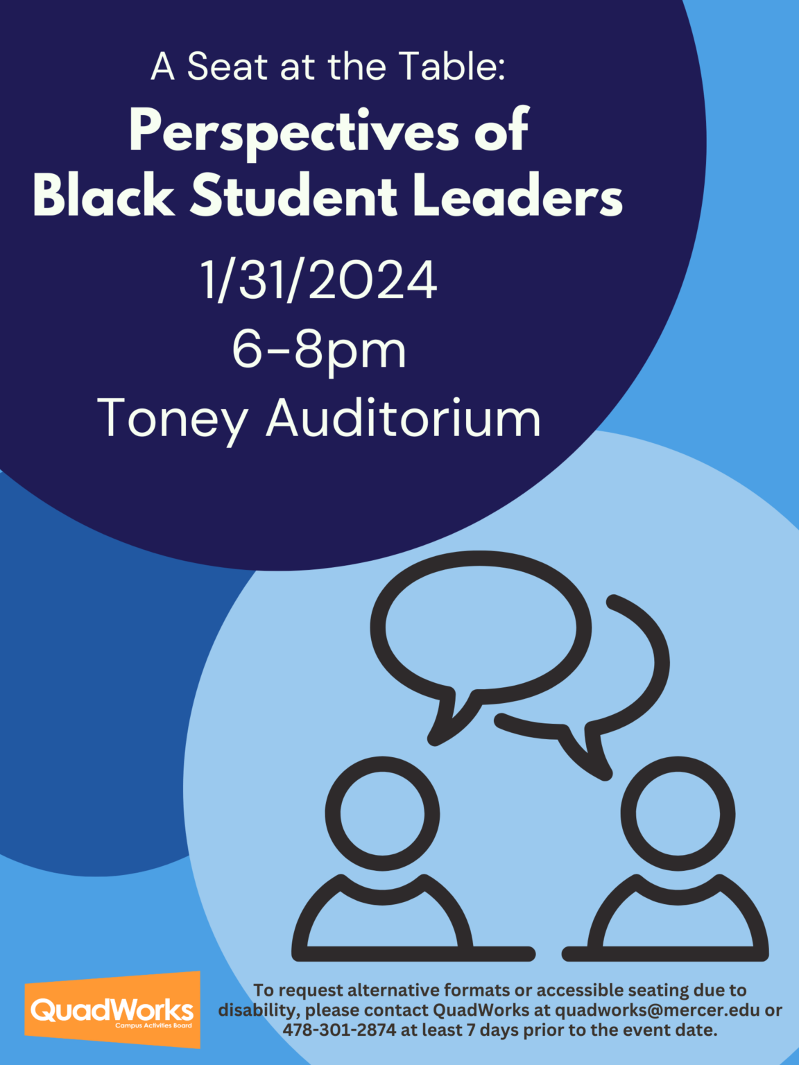 A Seat at the Table: Perspectives of Black Student Leaders | Mercer Events